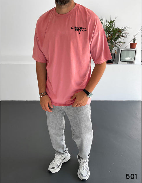 Tupac Tee Pink - Oversize – Denim House GCC