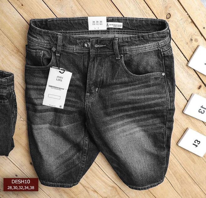 Denim Short - Black / DESH10 – Denim House GCC